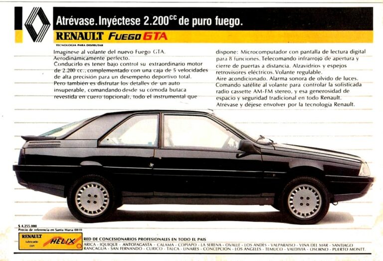La Renault Fuego en Argentine - l'Automobile Ancienne