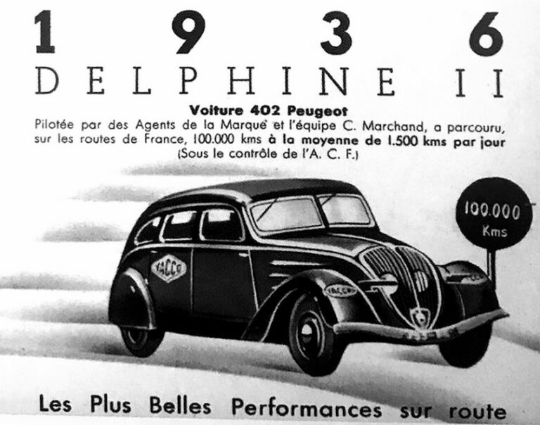 Peugeot 402 Delphine II (1936) - l'Automobile Ancienne